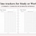 Time Tracker Printable, Happy Planner Classic Insert, Time Log, Time ...