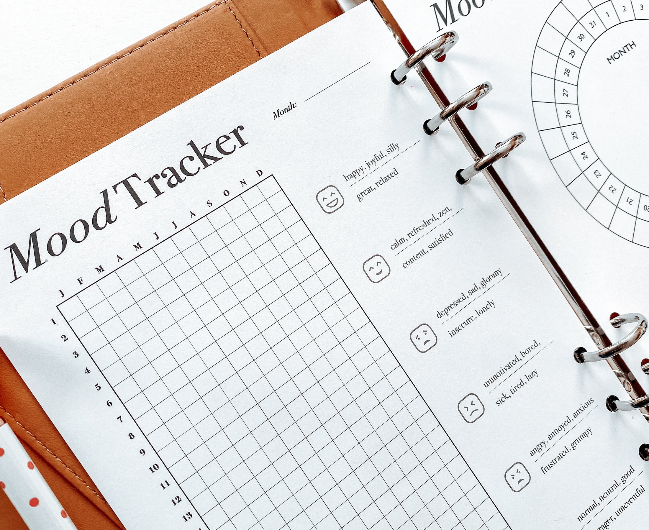 PERSONAL Mood Tracker Printable Monthly Yearly Mood Chart | Etsy