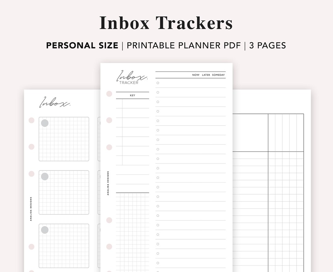 PERSONAL Inbox Planner Inserts, Inbox Tracker, Inbox System, to Do List ...