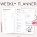Minimal Weekly Planner Printable Weekly to Do List Undated - Etsy
