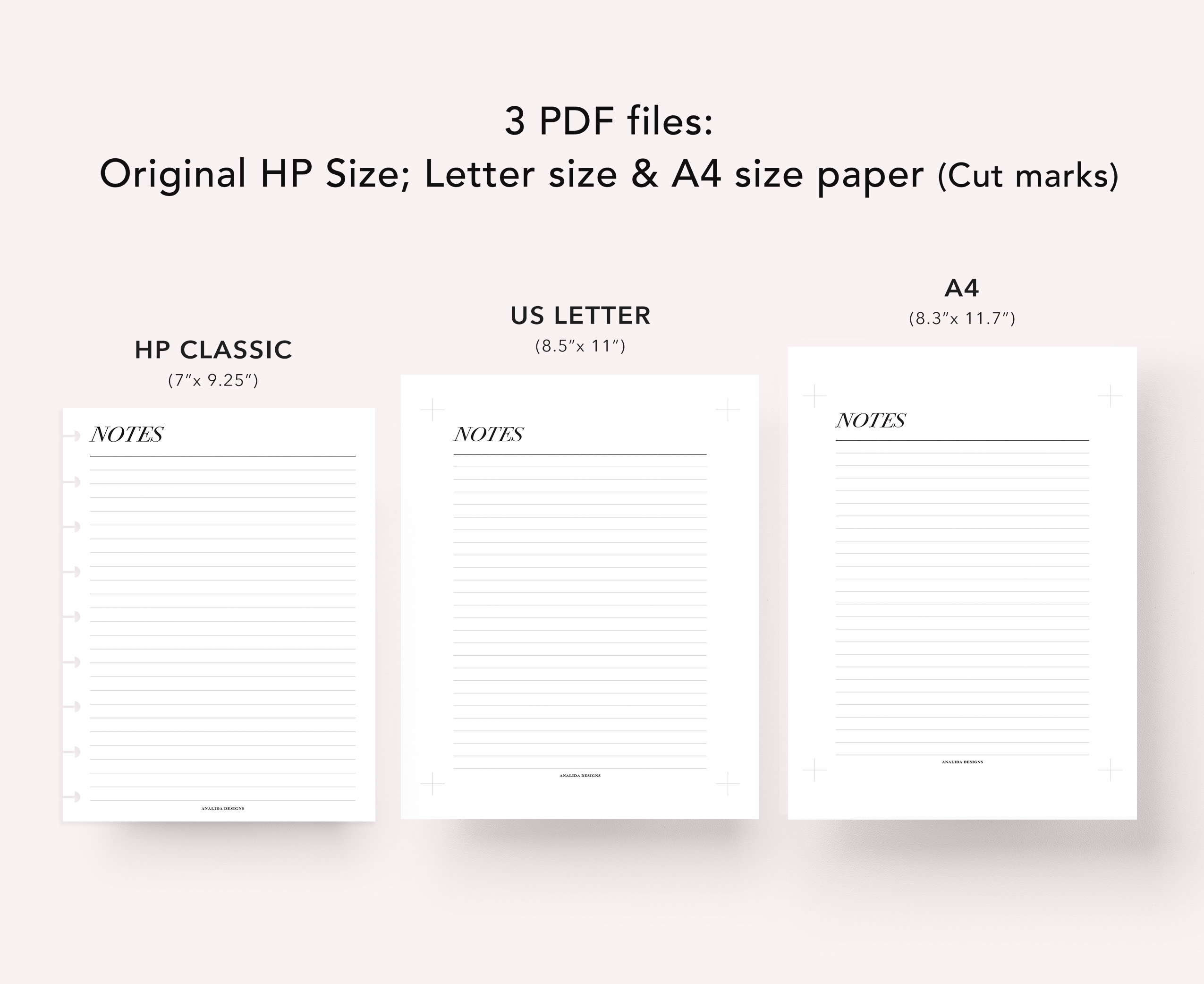 Note Paper Dotted Grid Lined Square Happy Planner Printable | Etsy