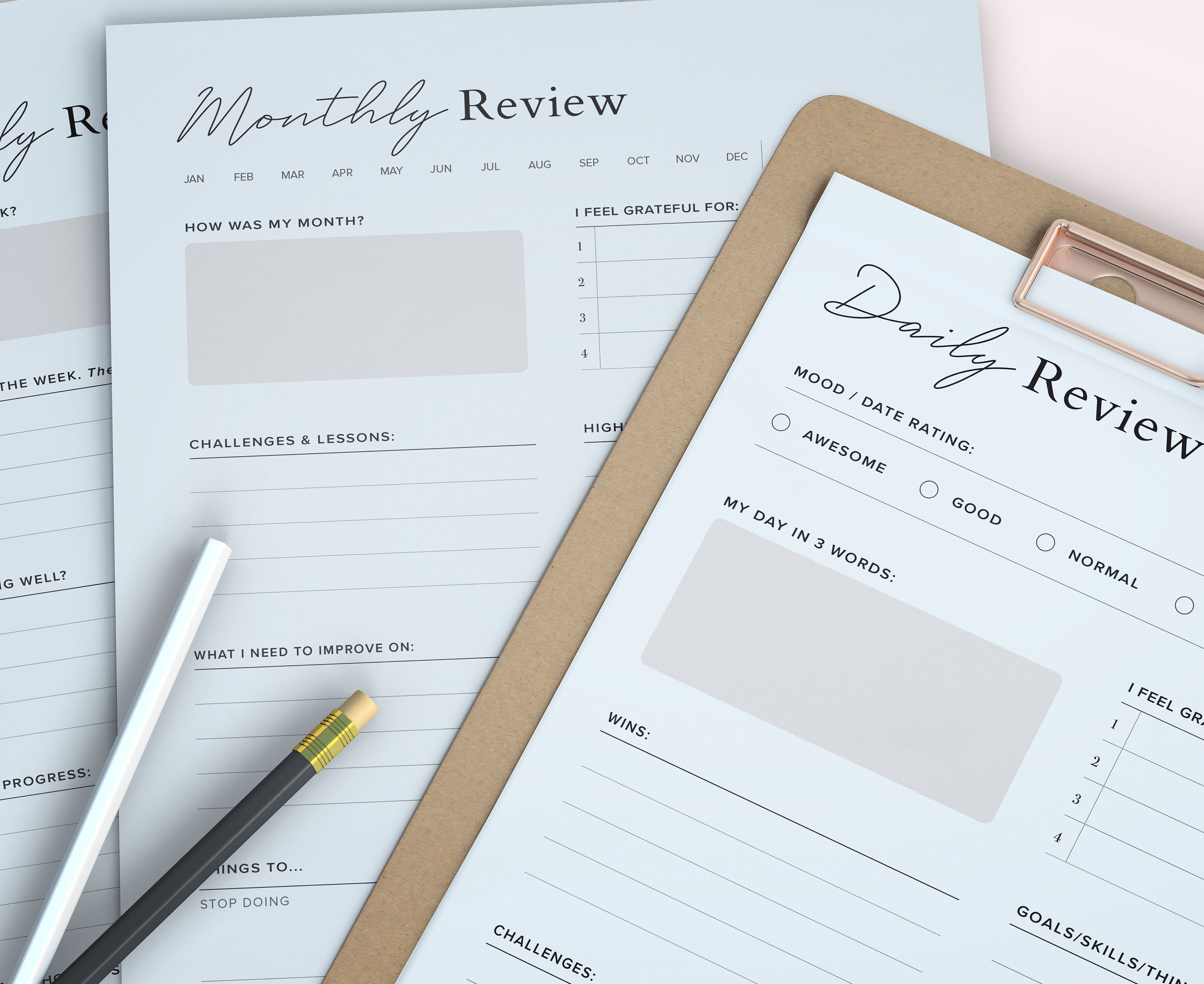 Mini HP Planner Inserts Daily Reflections Weekly Reflection - Etsy