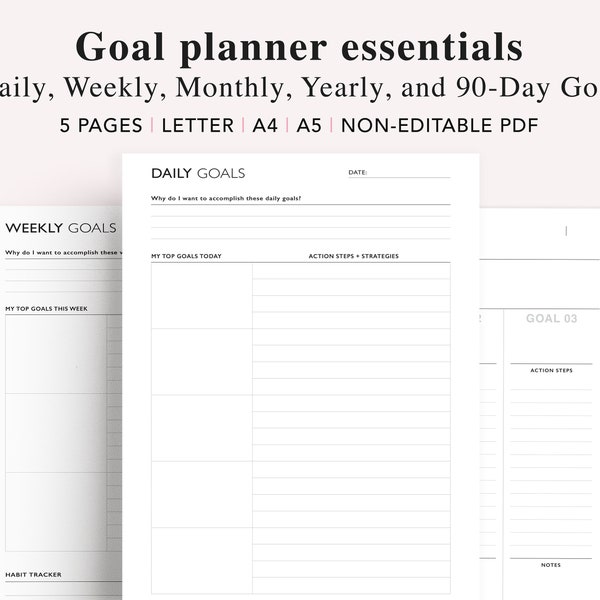 Goal Planner - Etsy
