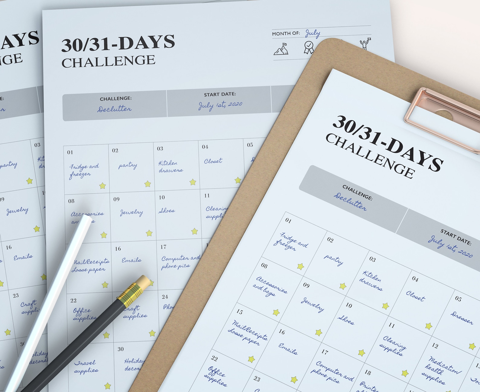 30 Day Challenge Printable 30 Day Tracker 30 Day Habit Plan | Etsy