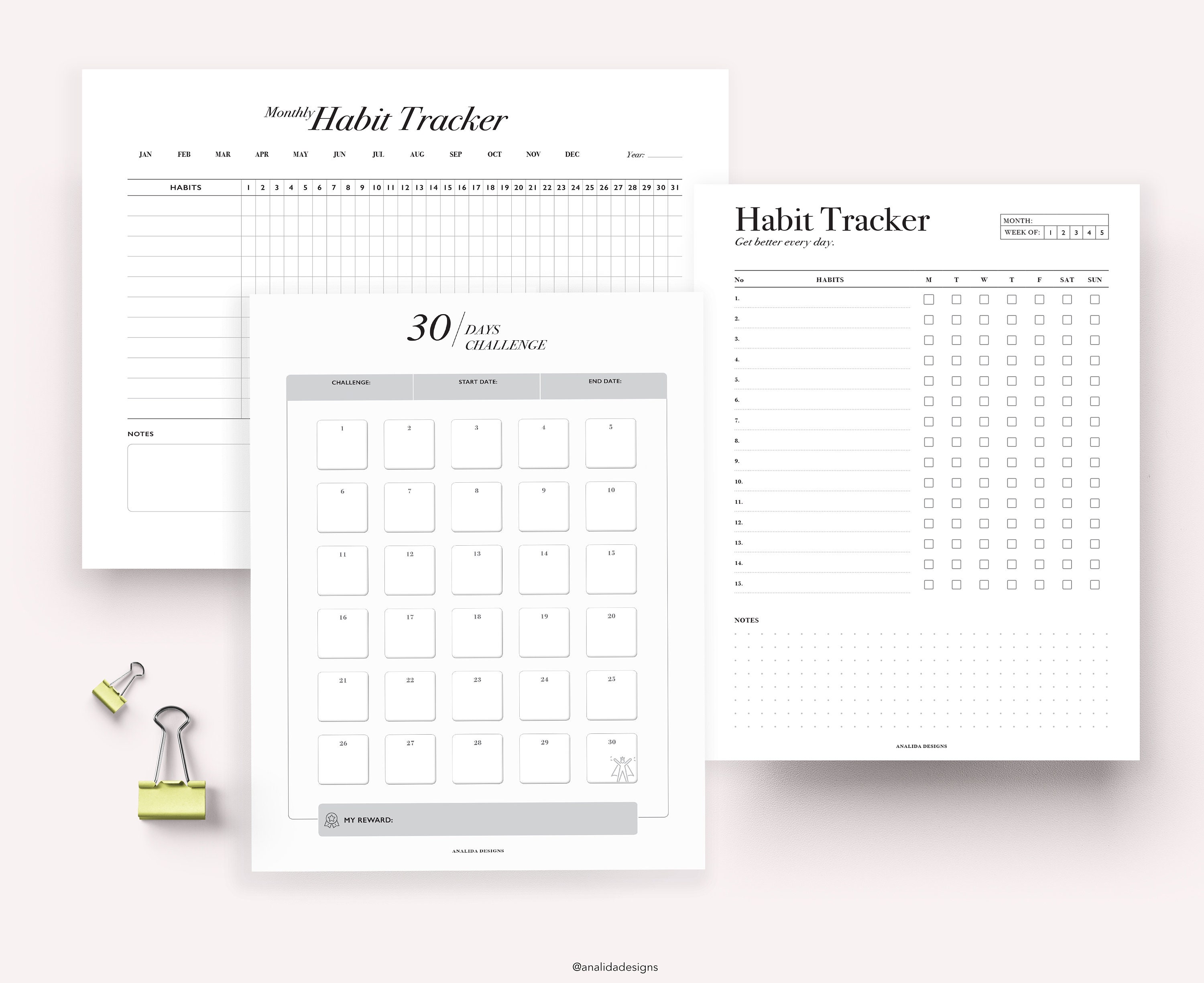Productivity Planner Bundle Printable Work Planner Project | Etsy