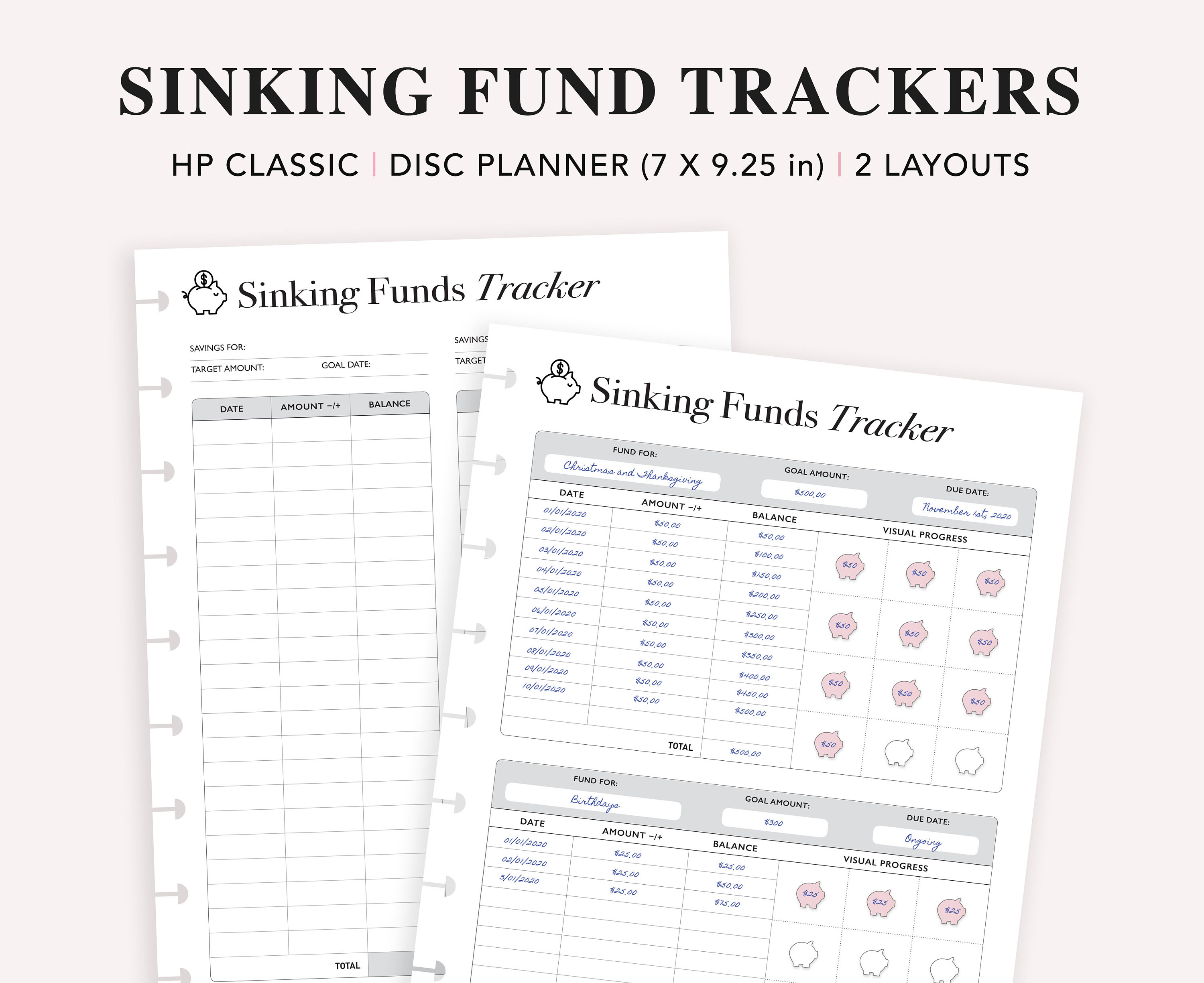 Classic Happy Planner May Sinking Funds Printable Insert PDF Paper ...