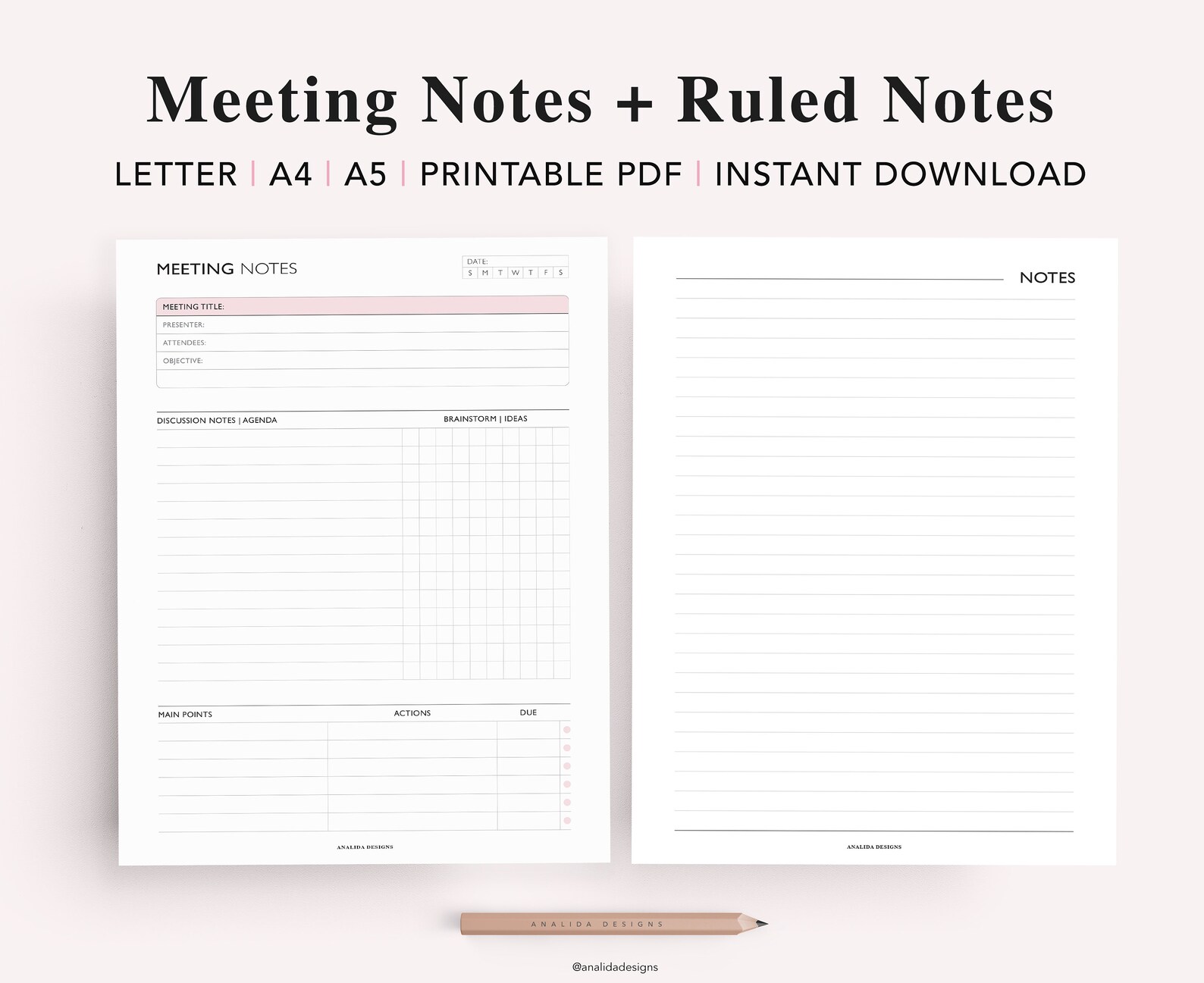 Work From Home Printable, Business Planner, To-do List Template, Remote ...