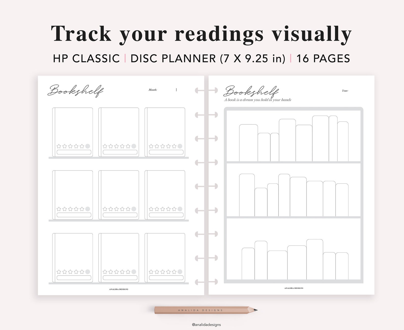 Reading Tracker Printable Happy Planner Insert Reading - Etsy Canada