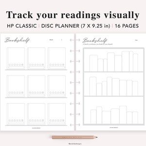 Reading Tracker Printable, Happy Planner Insert, Reading Journal ...