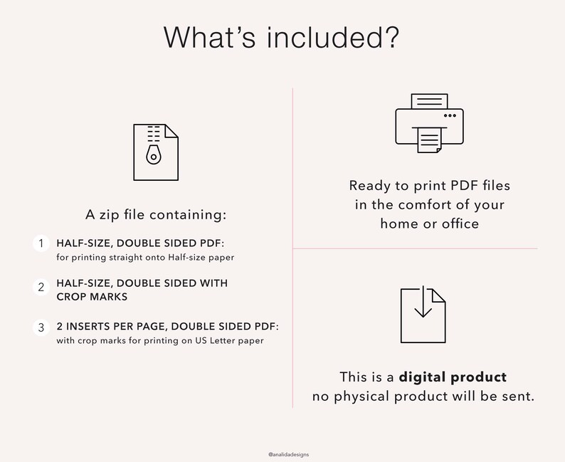 HALF LETTER Bill Tracker Printable Budget Planner Monthly | Etsy