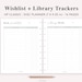 Reading Tracker Printable, Happy Planner Insert, Reading Journal ...
