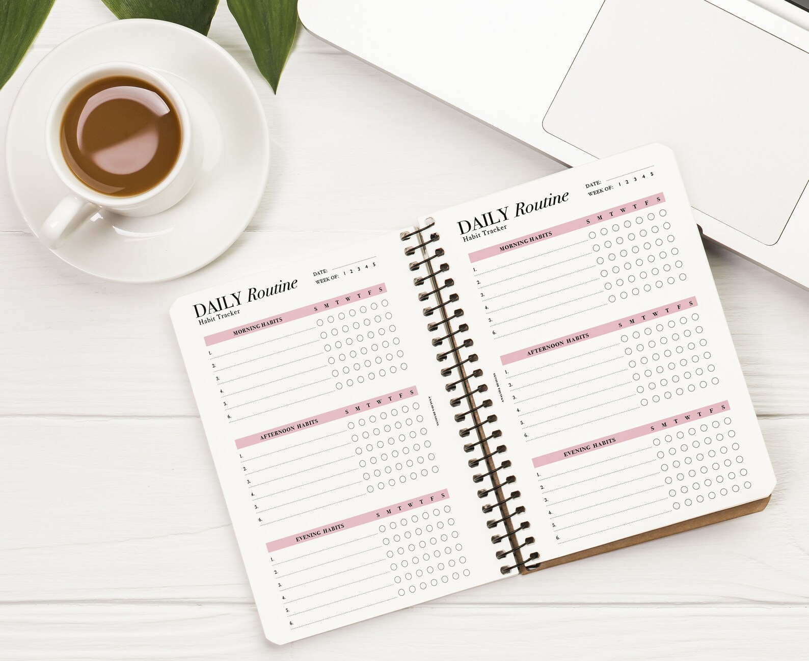 HALF LETTER Habit Tracker Printable Weekly Habit Tracker - Etsy