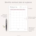 A6 Workout Planner Printable, Exercise Log, Workout Template, Workout ...