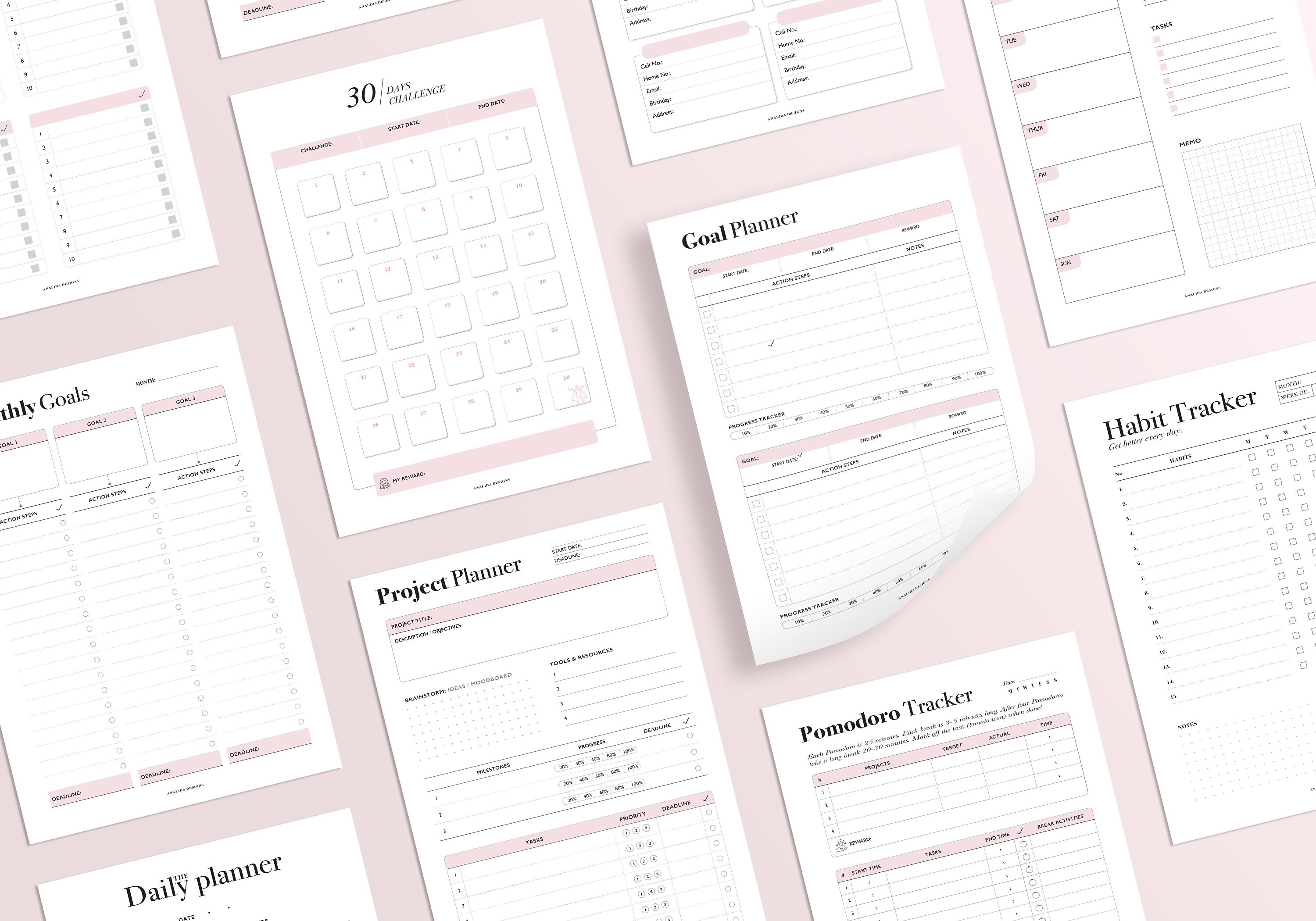 Ultimate Life Binder Printable Bundle Life Organizer Workout - Etsy Canada