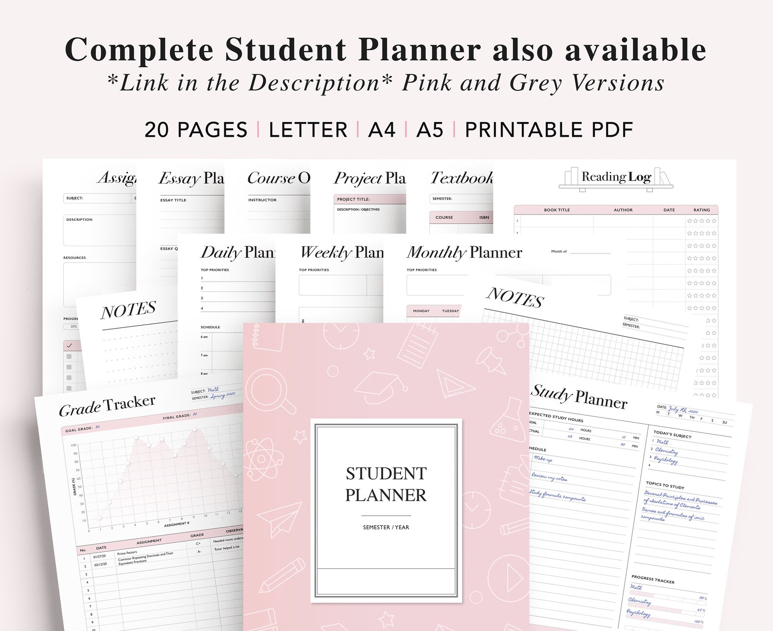 Cornell Notes Printable Pack Cornell Notes Method Student | Etsy