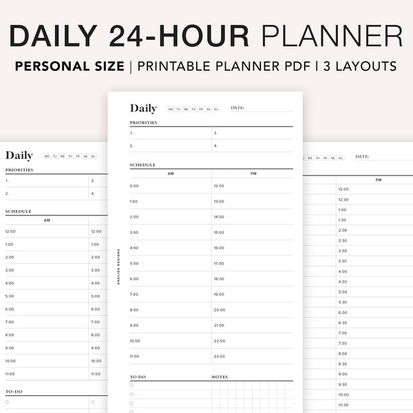 Large Daily Planner - Etsy