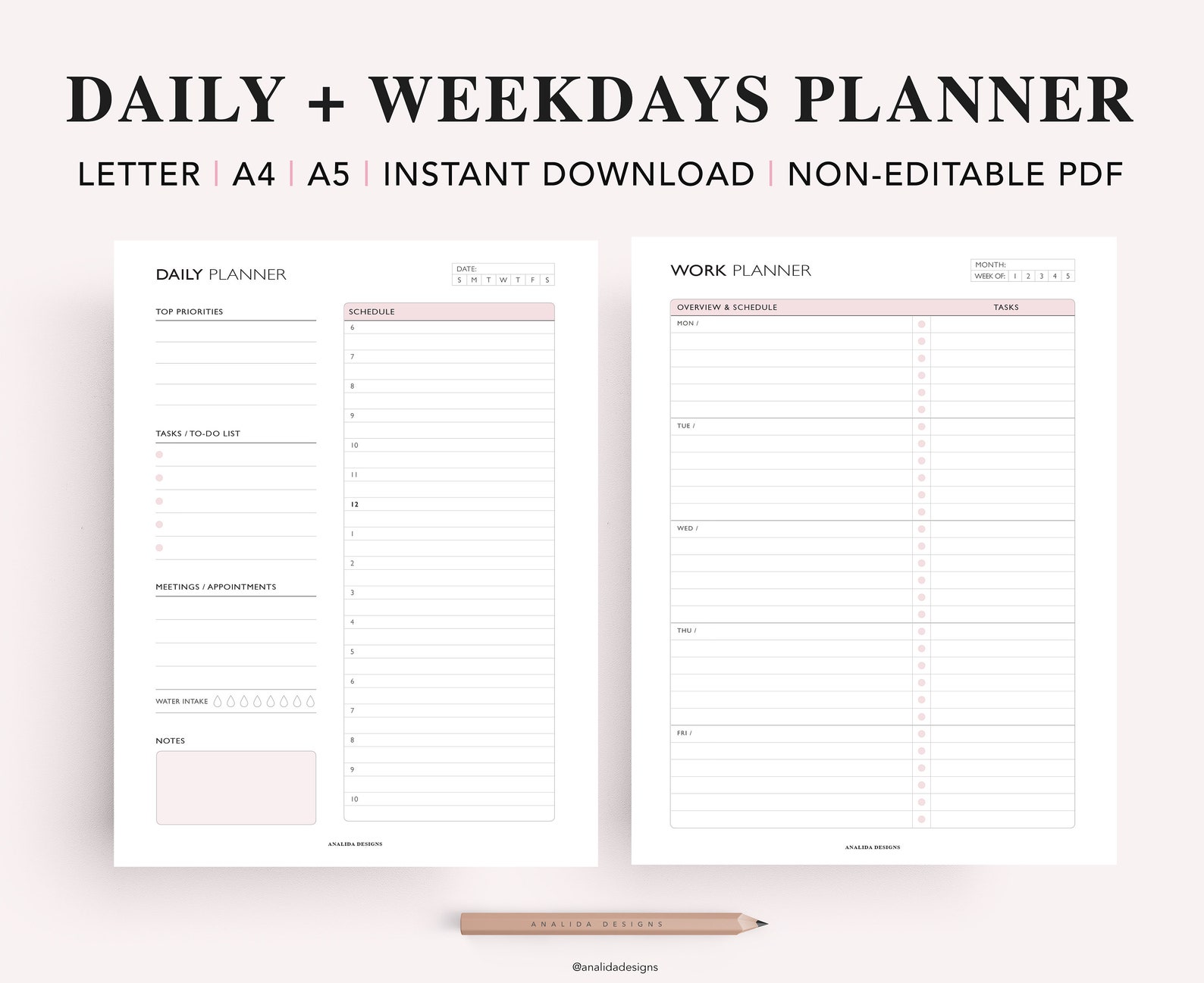 Work From Home Printable, Business Planner, To-do List Template, Remote ...