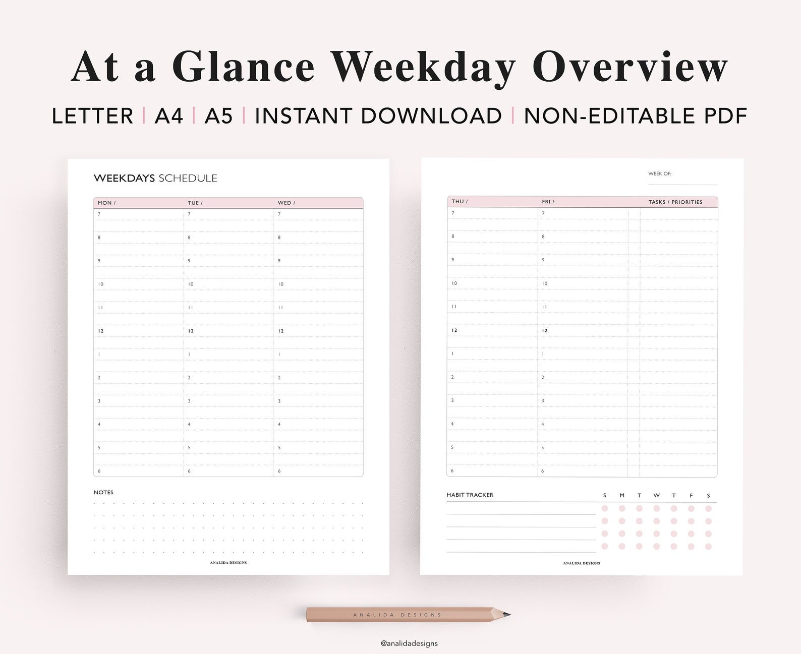 Work From Home Printable, Business Planner, To-do List Template, Remote ...