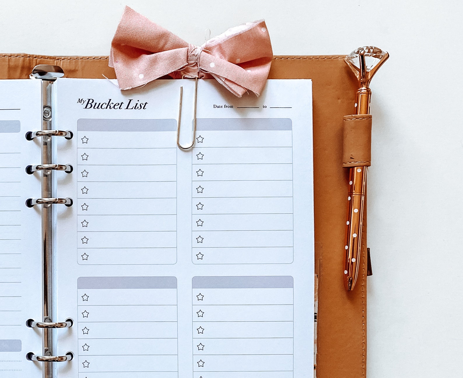 Bucket List Printable Bucket List Planner Insert Bucket List | Etsy