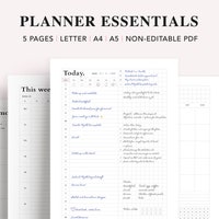 Weekly to Do List Printable, Minimalist Weekly Planner Printable ...