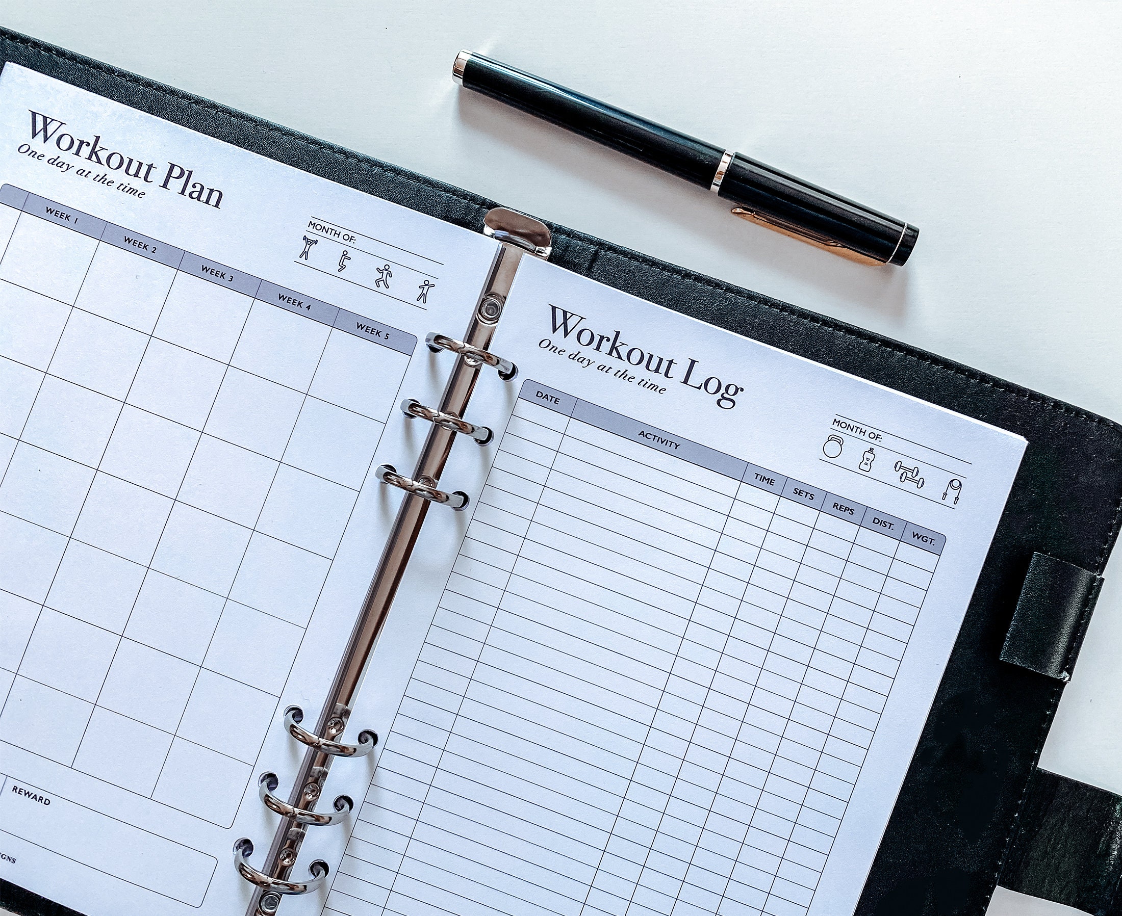 Workout Planner Printable Exercise Log Workout Template | Etsy Canada