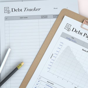 Debt Tracker Printable, Debt Snowball, Debt Payoff Tracker, Debt Free ...