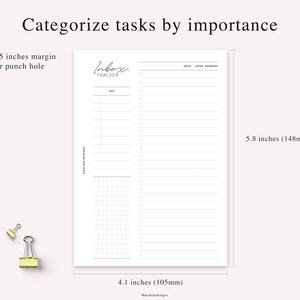 A6 Printable Inbox Planner Inserts, Inbox Tracker, Inbox System, to Do ...