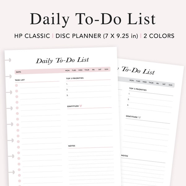 Task Checklist Classic Hp - Etsy