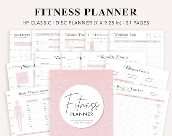 Fitness Planner Printable Weight Loss Tracker Workout | Etsy