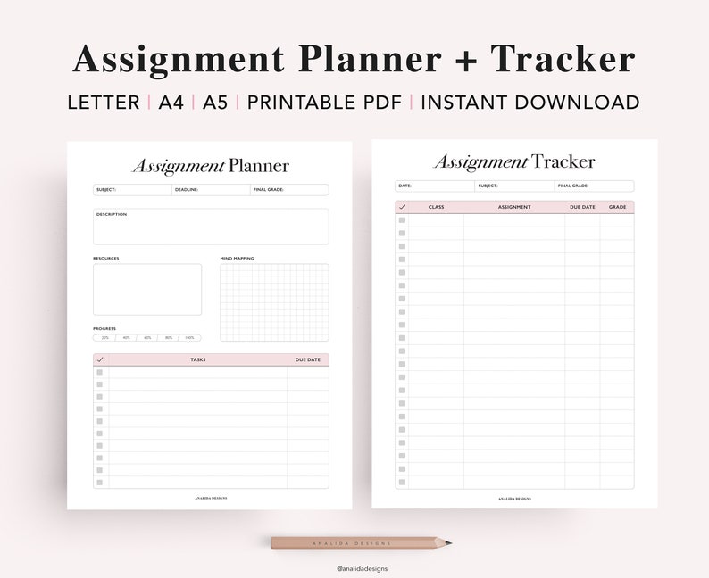 Student Planner Printable Back to School College Planner - Etsy Canada