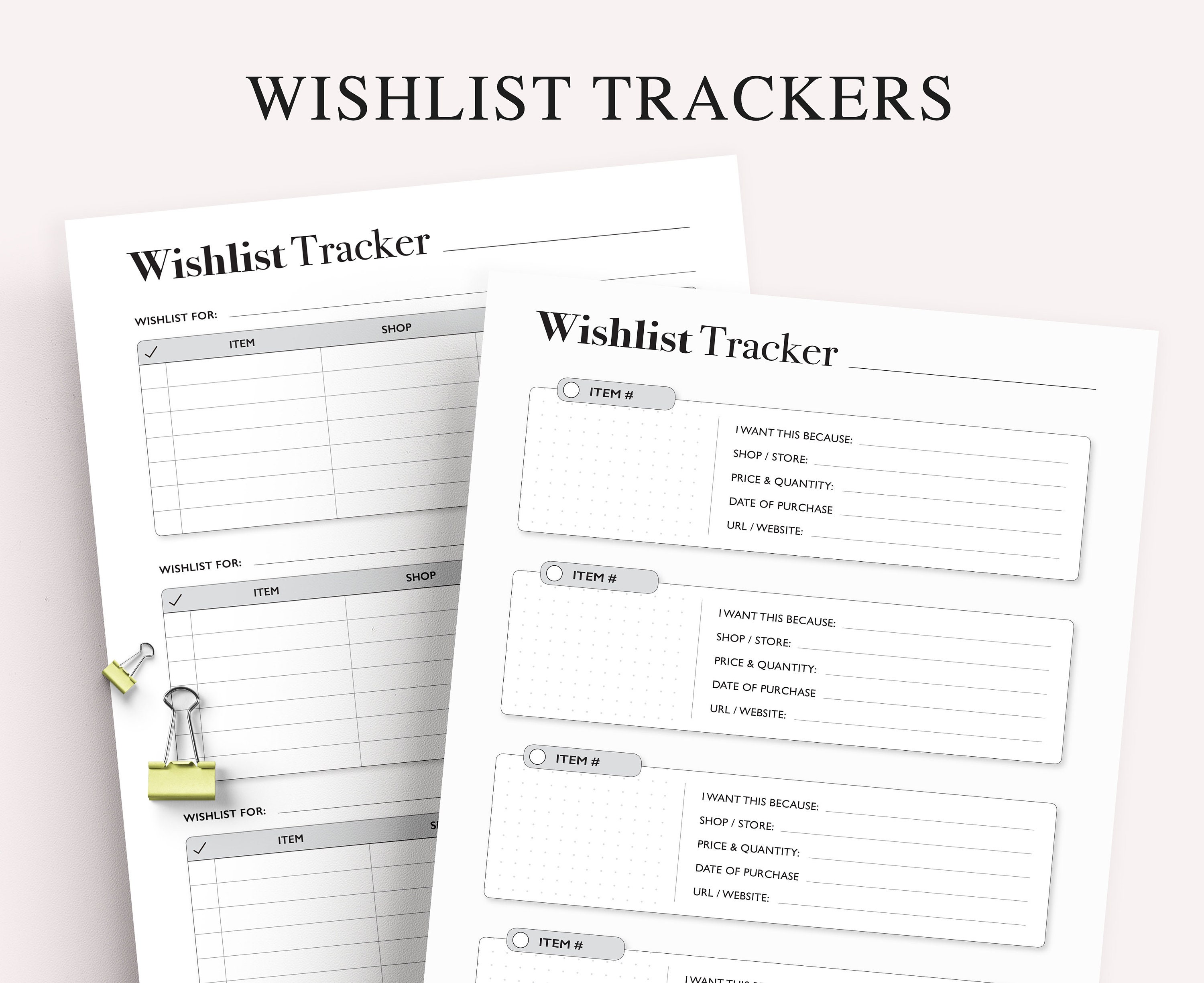 Wish List Printable Christmas Wish List Holiday Wishlist - Etsy Canada