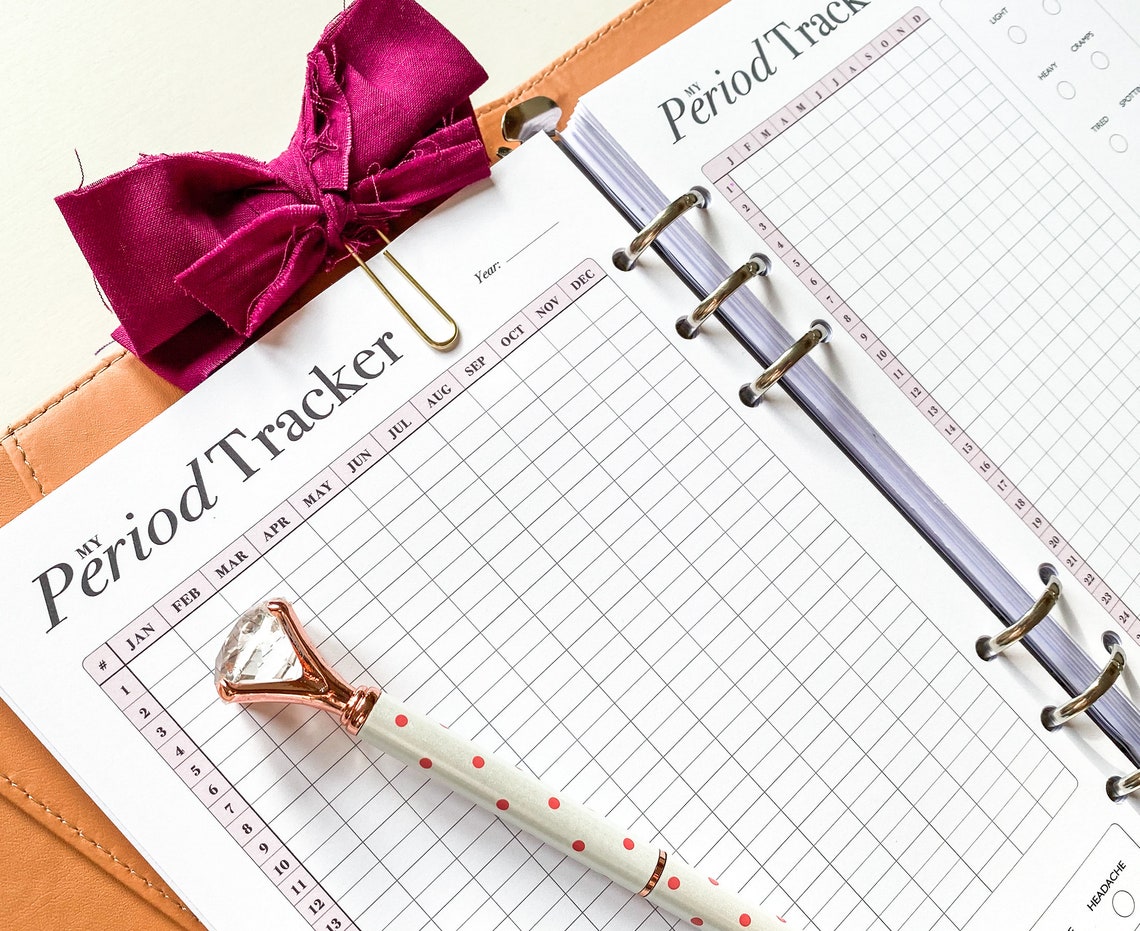 Period Tracker Printable Menstrual Cycle Planner Period - Etsy