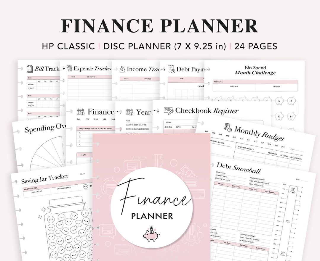 Financial Planner Bundle Printable, Happy Planner Insert, Savings ...