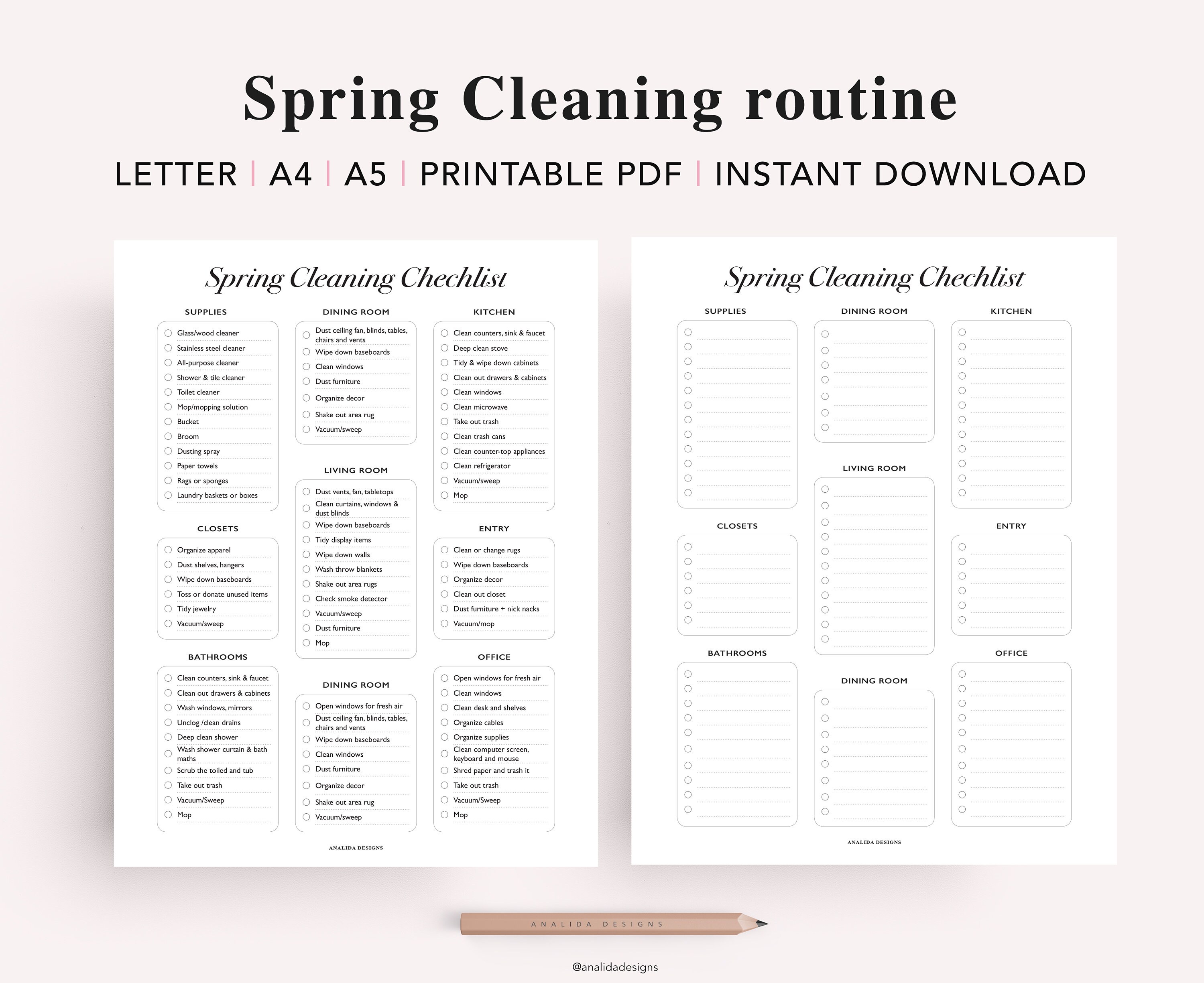 Cleaning Schedule Printable Chore Chart Flylady Planner - Etsy Australia