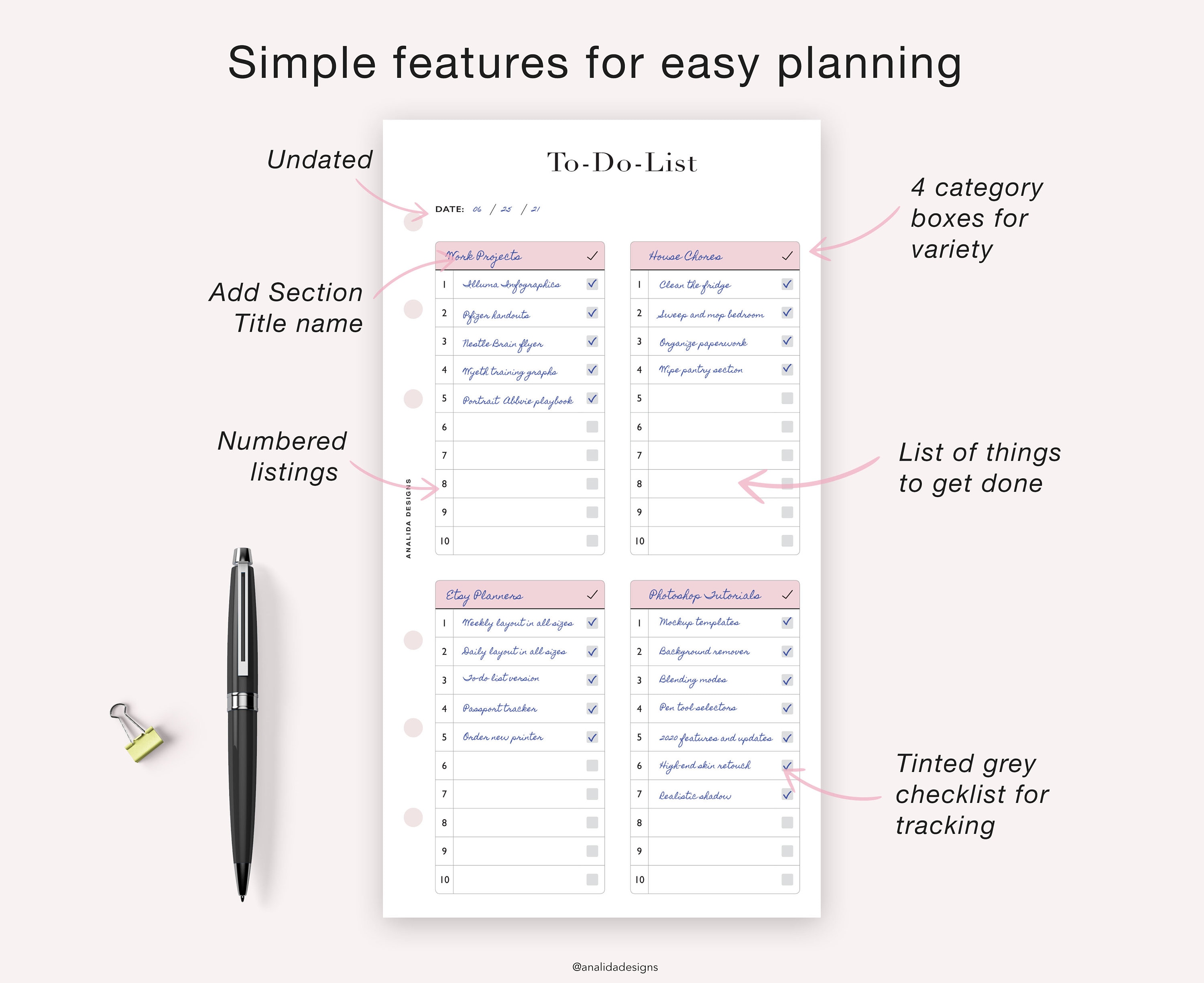 Personal To-Do List Printable To Do List Daily To Do List | Etsy