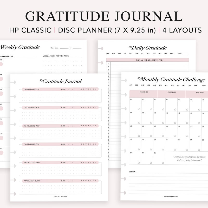Gratitude Planner - Etsy
