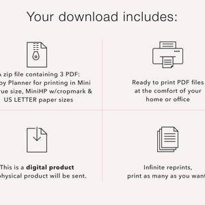 Mini HP Planner Inserts, 10 Minute Planner Printable, Time Management ...