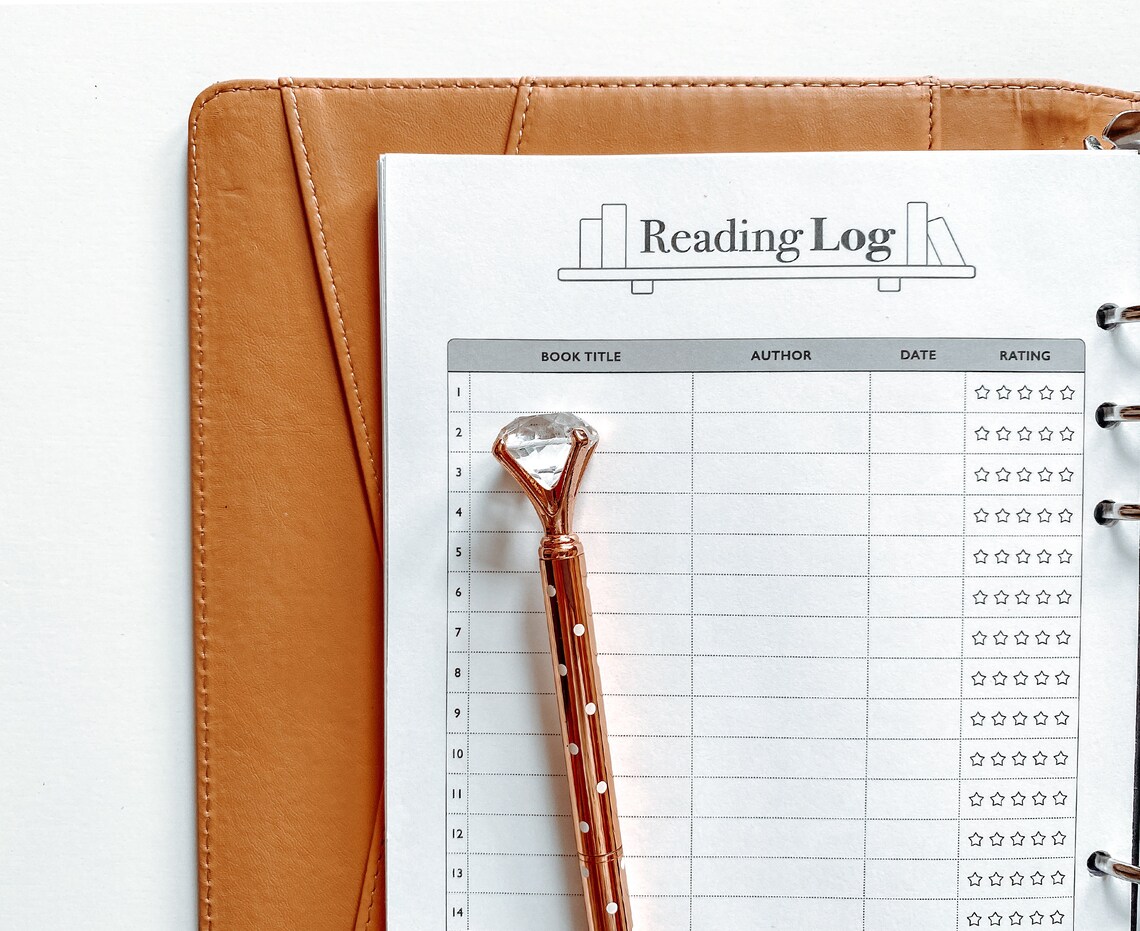 PERSONAL Reading Tracker Printable Reading Log Reading - Etsy
