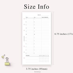 Personal Size Weekly Planner Printable: Hourly Schedule & Habit Tracker ...