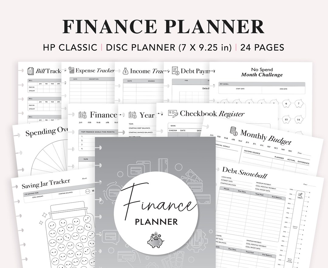 Financial Planner Bundle: Savings, Budget, Debt Tracker (happy Planner ...