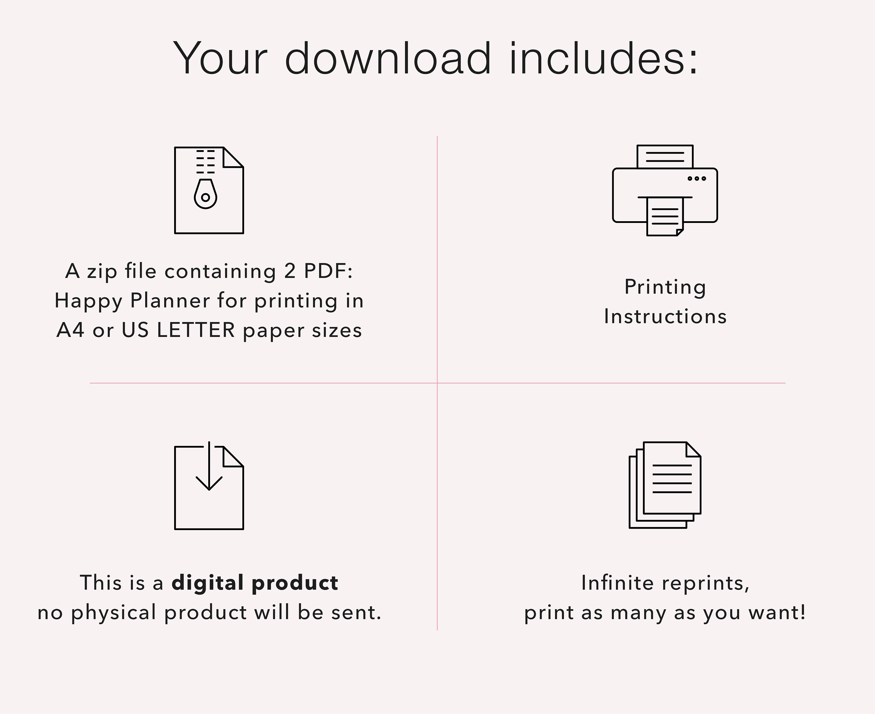 Daily Planner Printable Happy Planner Classic Day Planners | Etsy