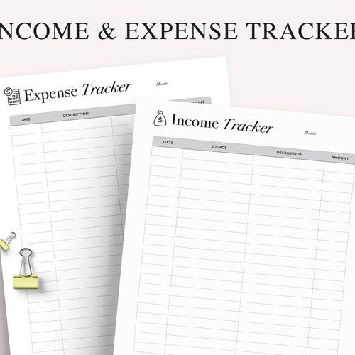 Expense Tracker Budget Planner Printable Planner Bill - Etsy