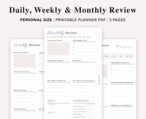 Undated Weekly Planner Printable Subject Planner Teacher Planner ...