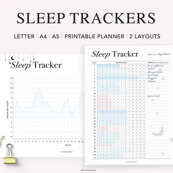 Sleep Tracking Chart - Etsy UK