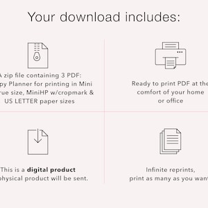 Mini HP Printable Contact List, Print at Home Planner Pages, Address ...