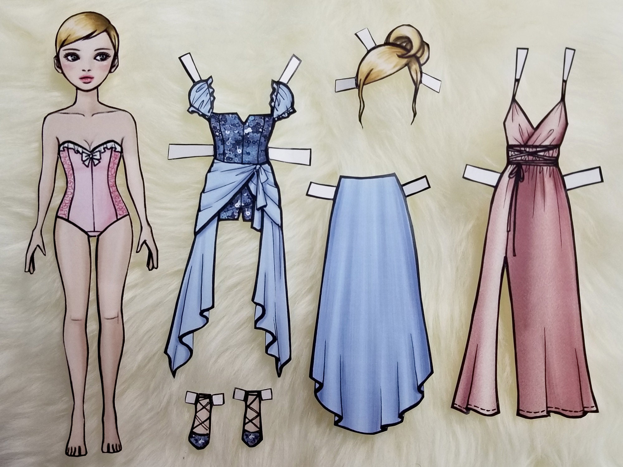 Coco Paper Doll Cindy: Printable Digital Download Dress up Paper Toy ...