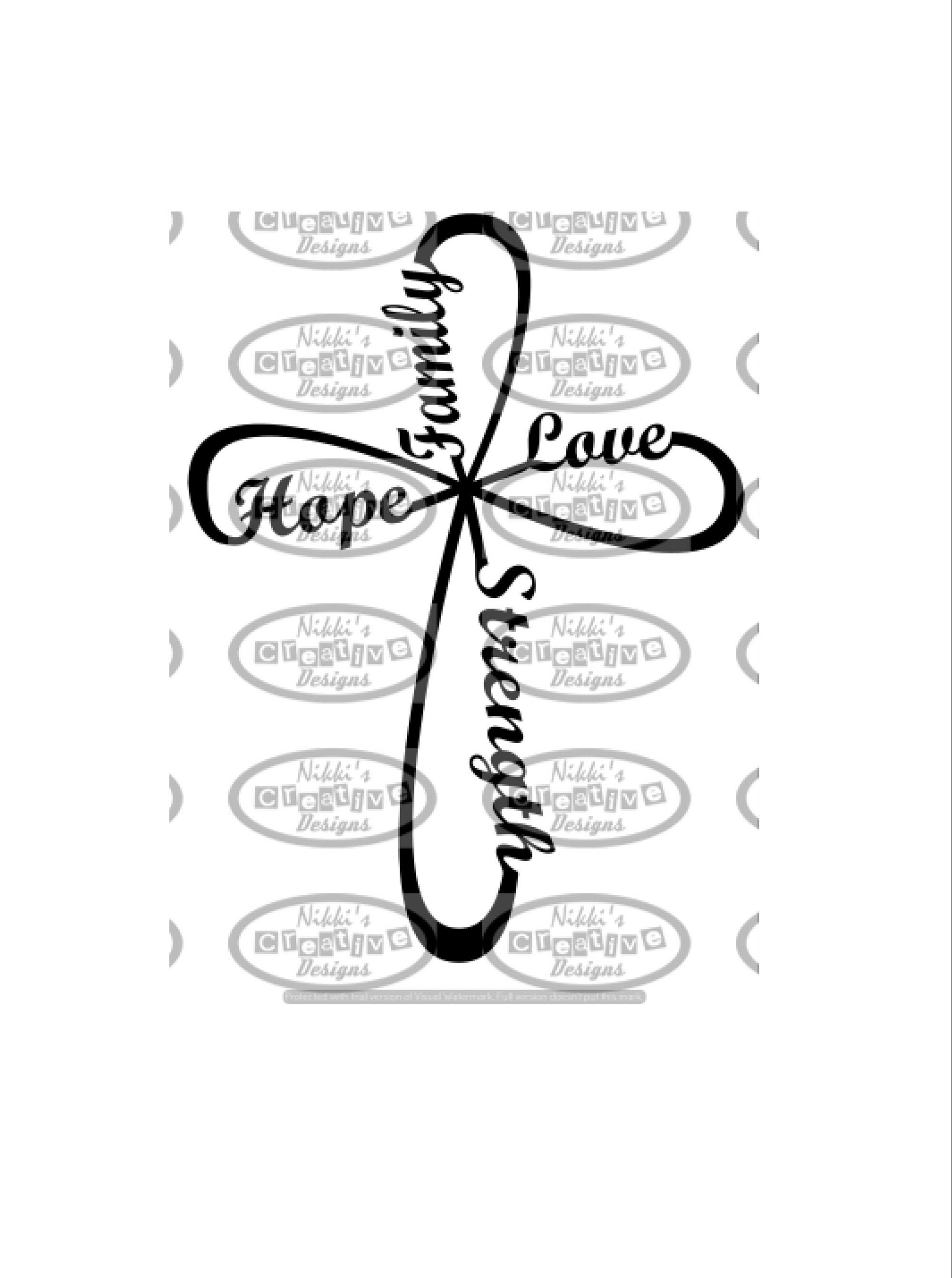 Family Infinity Cross - Etsy