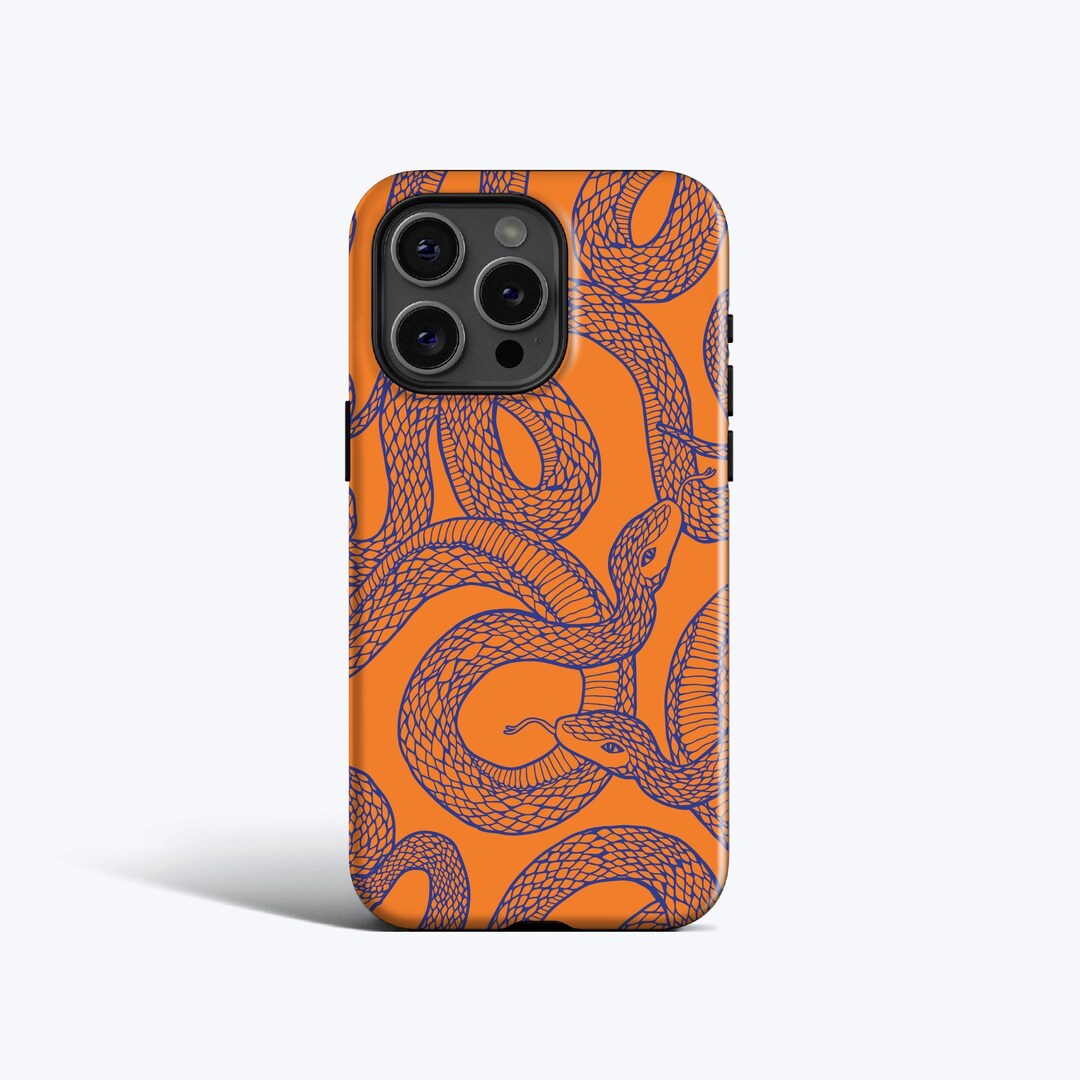 BURNT ORANGE SNAKES Case | for iPhone 15 Pro Case, iPhone 14 Case ...