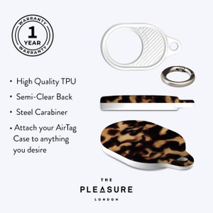 Dark Tortoise AirTag Case, for Your Keys, Handbag, Backpack, Pets ...