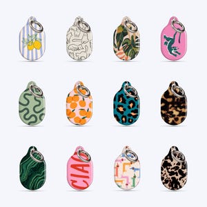 Dark Tortoise AirTag Case, for Your Keys, Handbag, Backpack, Pets ...